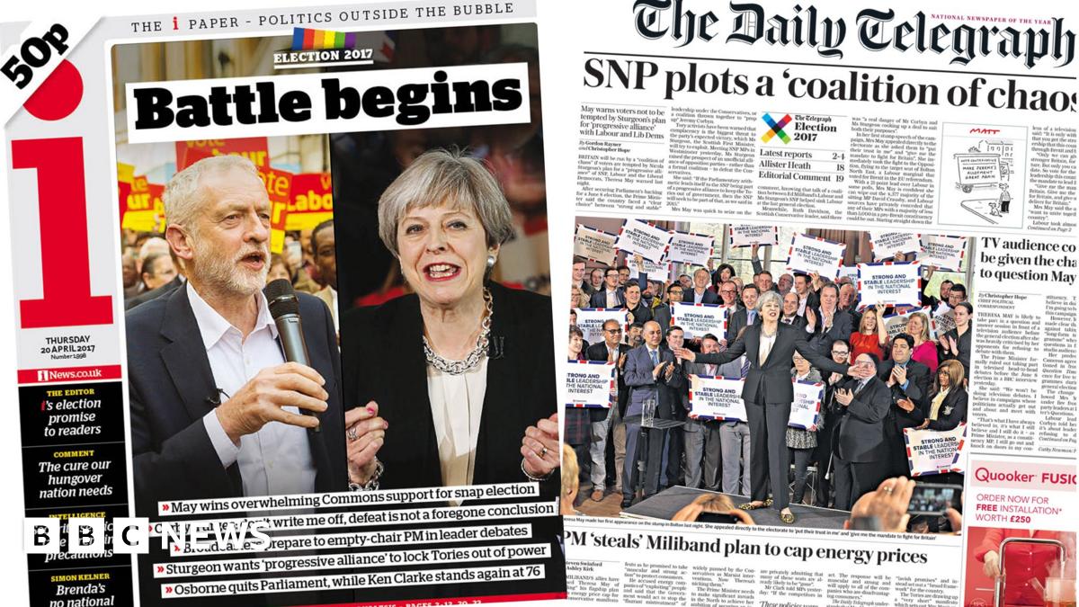 Newspaper headlines: 'Battle begins' and 'coalition chaos' warning ...