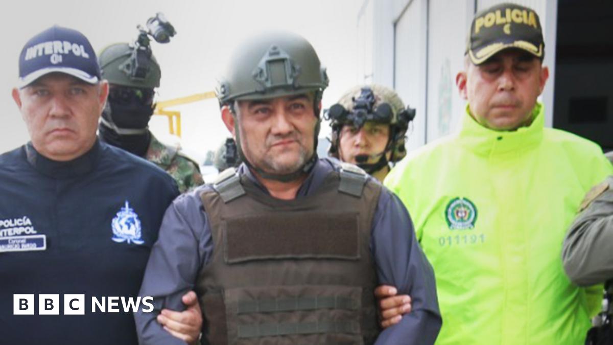Colombian drug lord Otoniel pleads guilty in US court - BBC News