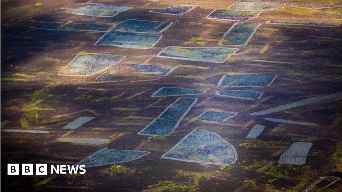 Aerial images show 'interesting' human impact on Wales - BBC News