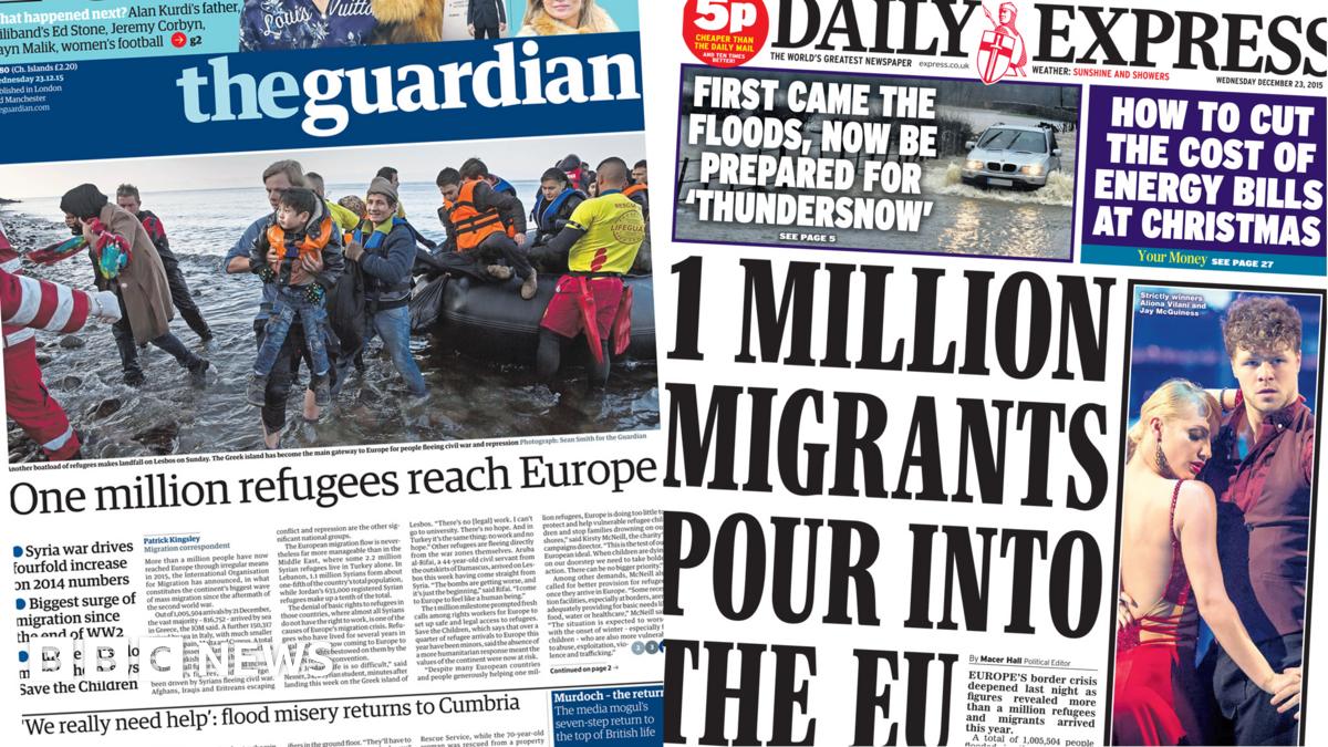 Newspaper headlines: Migrant crisis, Helmand return and last-minute ...