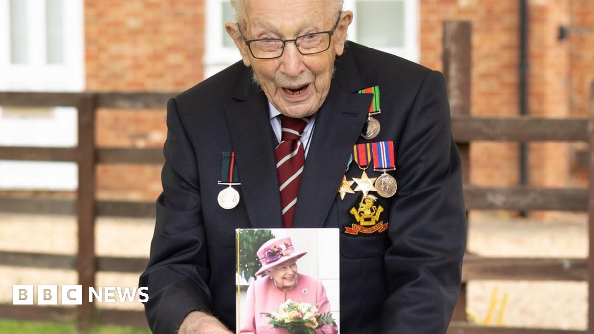 Captain Tom Moore's NHS appeal tops £32m on 100th birthday - BBC News