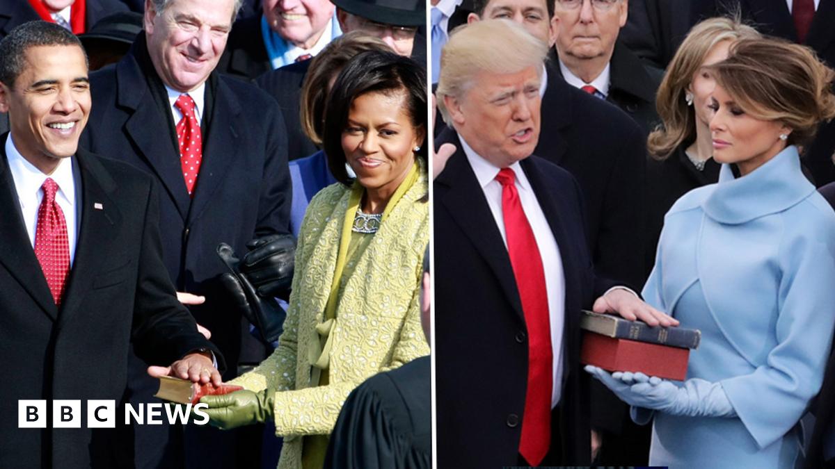 Trump inauguration: Compare 2017 with 2009 - BBC News