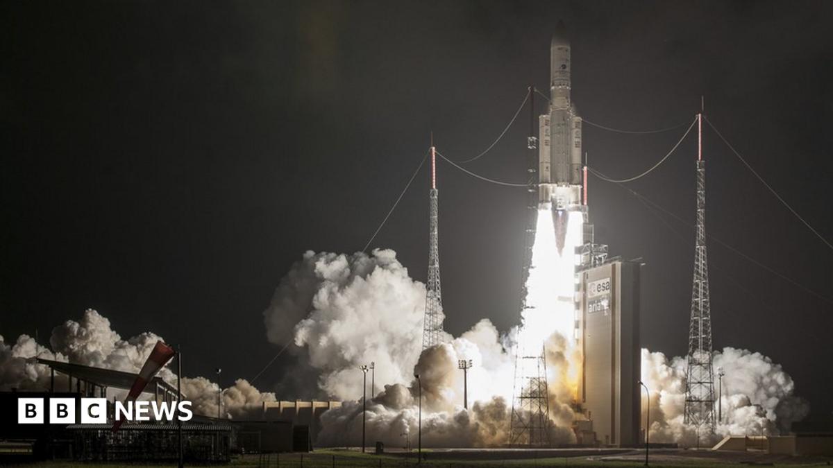 Ariane rocket suffers rare launch anomaly - BBC News