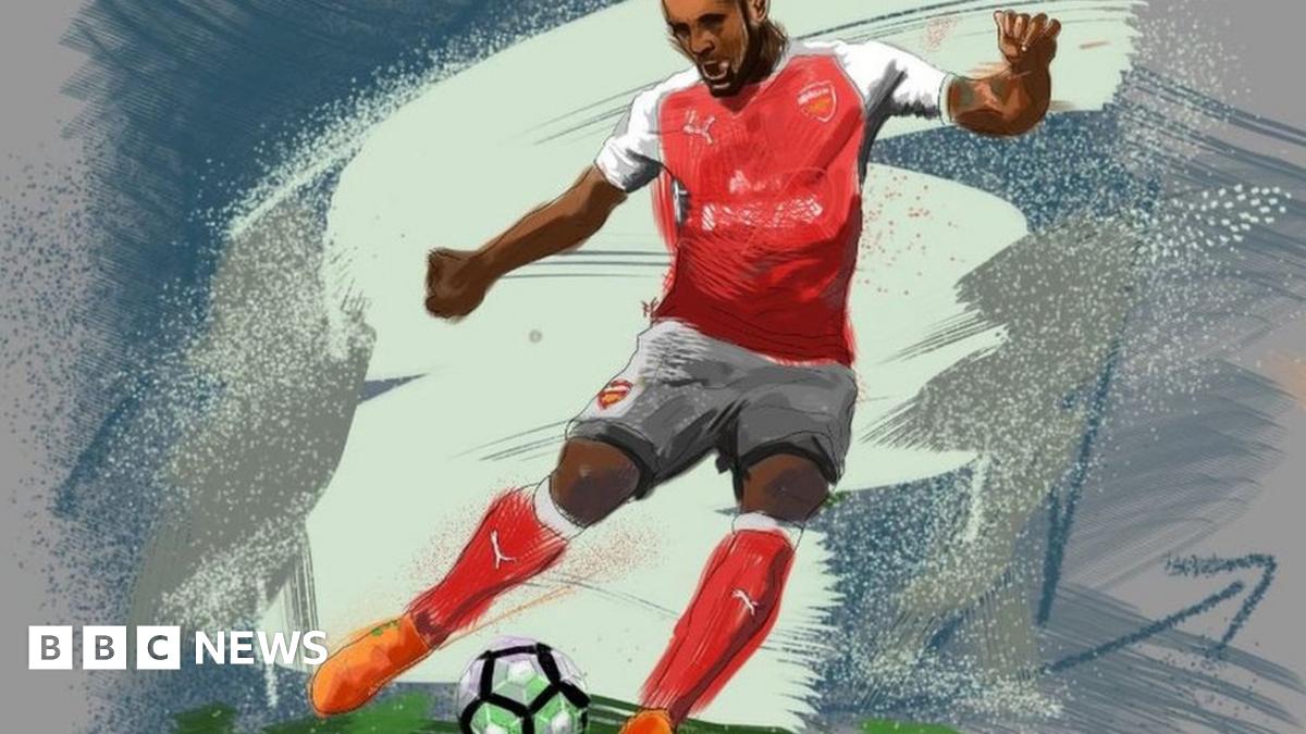 Artists draw Premier League goals to support charities - BBC News
