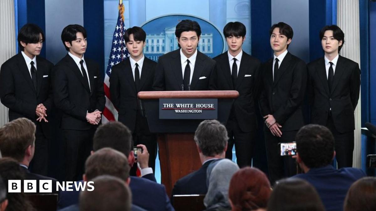 BTS: 'K-Wave' arrives at White House with anti-Asian hate summit - BBC News