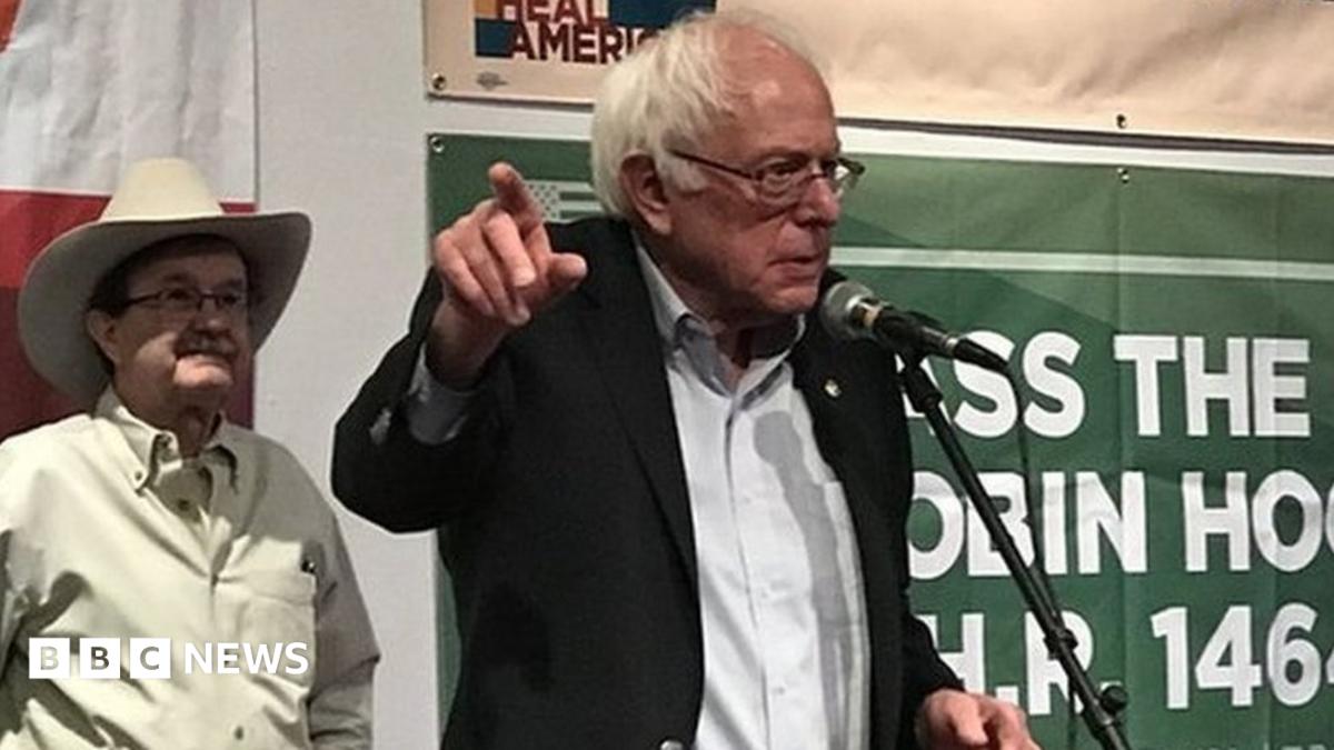 Bernie Sanders stirs Texas crowd, is he running for something? - BBC News