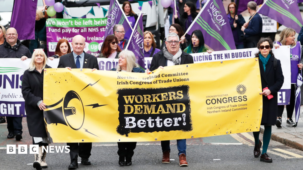 Belfast trade union rally: Plea for politicians to return to government ...