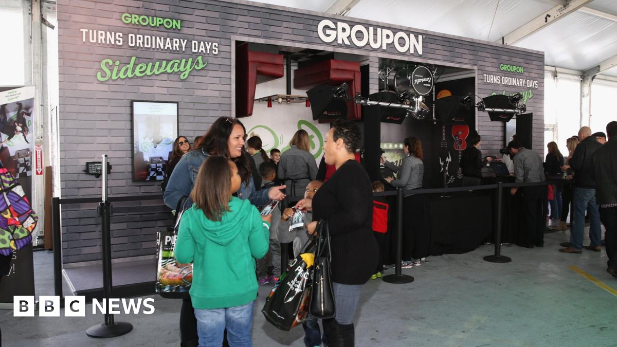 Groupon shares plunge on earnings and leadership change - BBC News