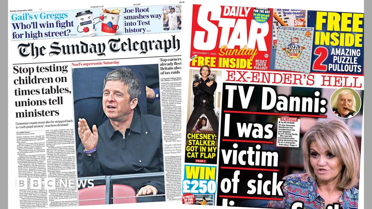 Newspaper headlines: 'Supersonic Saturday' and actress' Savile ...