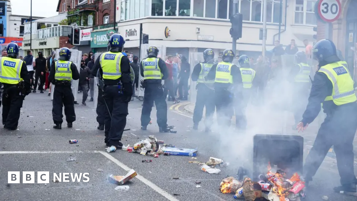 Middlesbrough riot violent disorder case dropped - BBC News