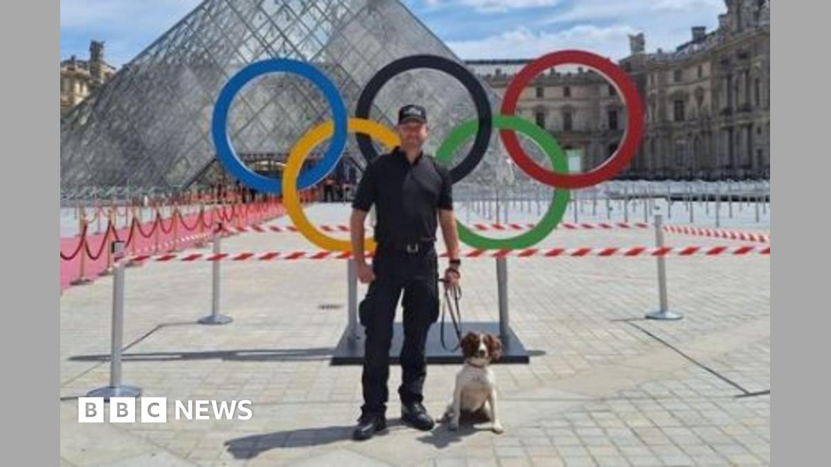 West Midlands Police officer and dog head to Paris Olympics - BBC News
