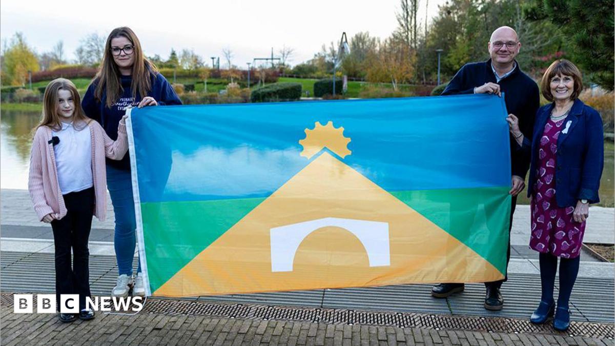 Competition winner's flag to be flown on inaugural Telford Day - BBC News