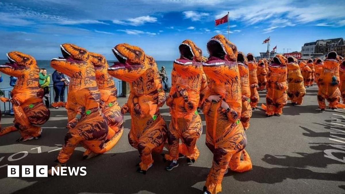 Organisers hail 'largest dinosaur race for 63 million years' - BBC News