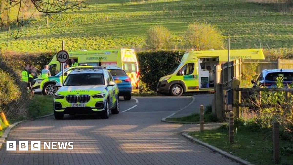 Motorcyclist, 66, dies in crash with van on B2139 in Amberley - BBC News