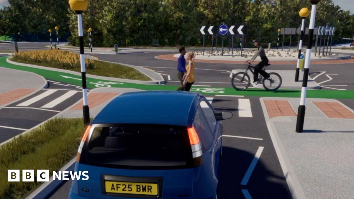 Video guide made for Hemel Hempstead's 'Dutch-style' roundabout - BBC News