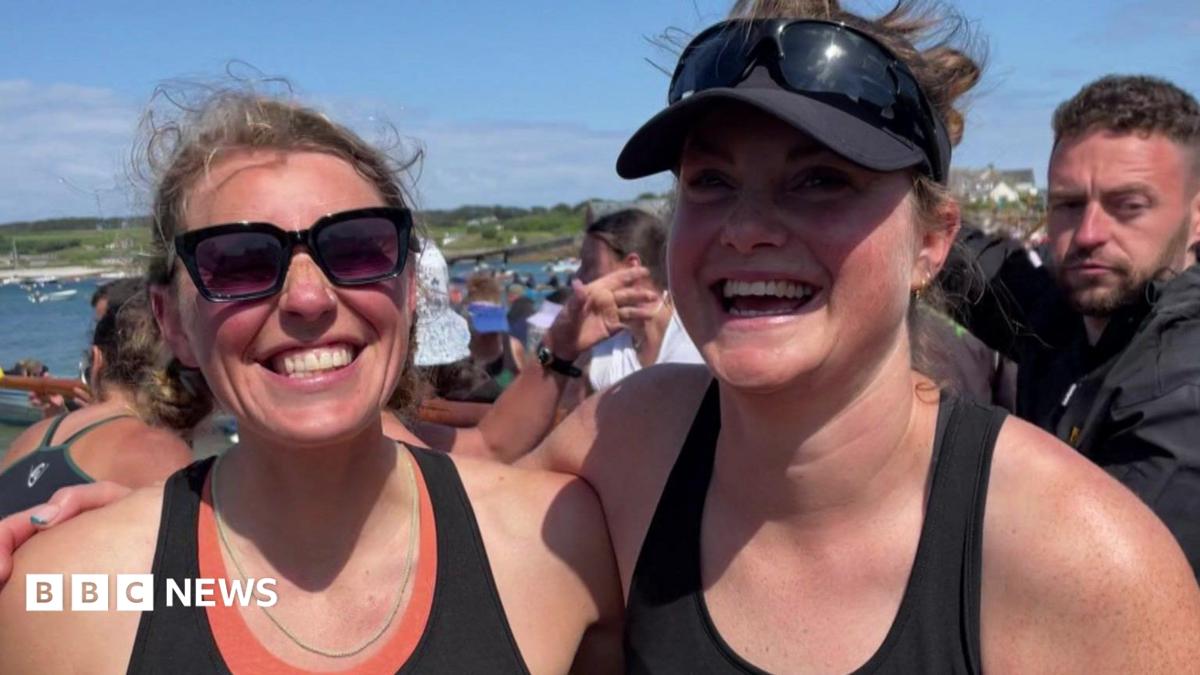World gig rowing champions crowned in Isles of Scilly - BBC News