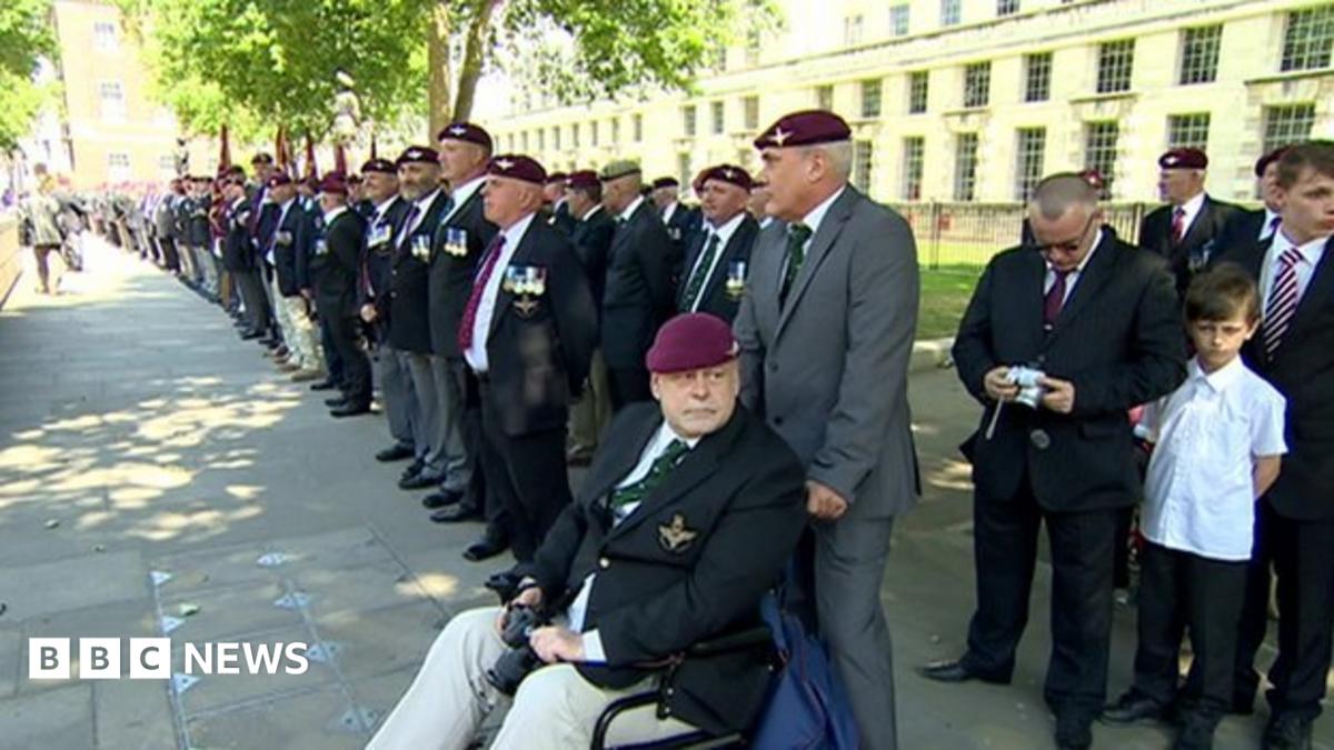 Stewart McLaughlin march calls for Falklands bravery medal - BBC News