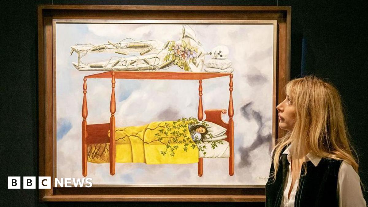 Frida Kahlo self-portrait sells for $55m, setting auction record for a ...