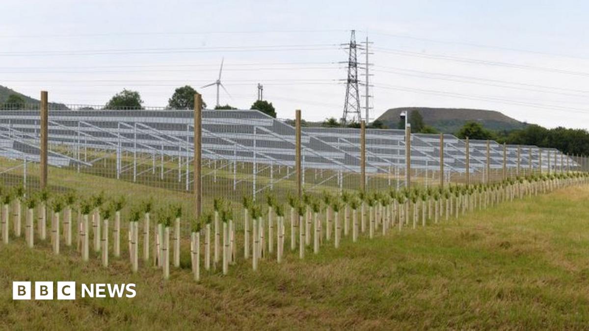 Massive solar farm in mid-Cornwall narrowly approved - BBC News