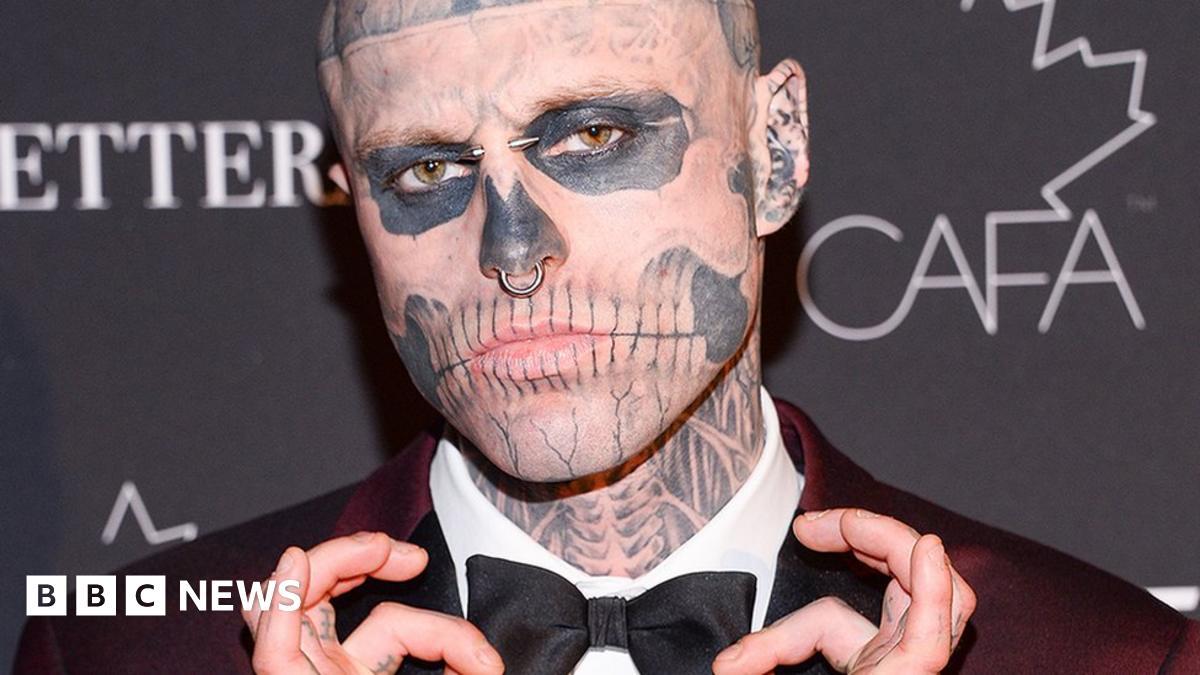 'Zombie Boy' Rick Genest found dead at home in Montreal - BBC News