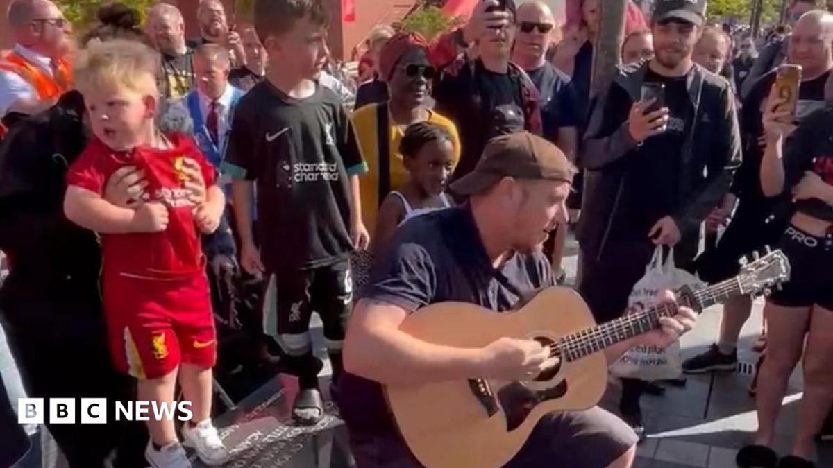 Liverpool fans' Diogo Jota song will be heard 'forever more' - BBC News