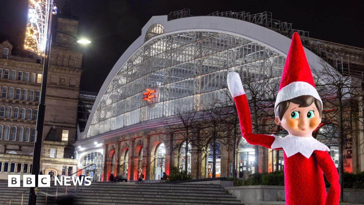 Giant Elf on the Shelf to hide out across Liverpool - BBC News