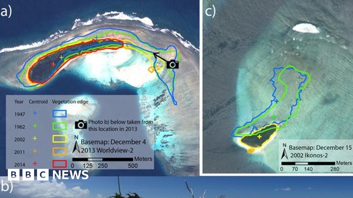 Five Pacific islands disappear as sea levels rise - BBC News