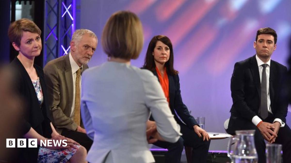 Labour leadership debate: Hopefuls compete for Middle England - BBC News
