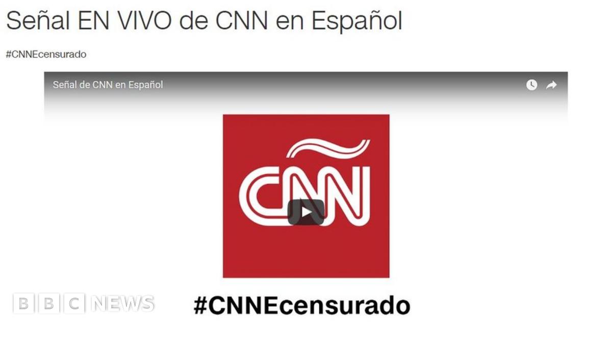 CNN Spanish service moves to YouTube after Venezuela ban - BBC News