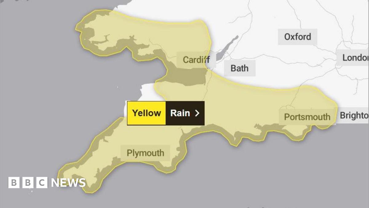 Met Office rain weather warning issued for England and Wales - BBC News
