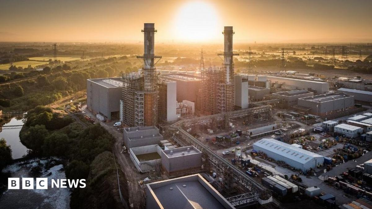 Gas-fired Carrington Power Station in Trafford officially opens - BBC News