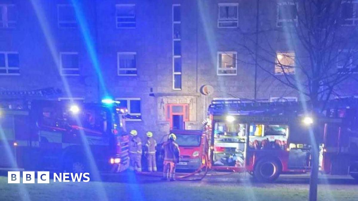 Aberdeen fire which led to flats evacuation treated as deliberate - BBC ...