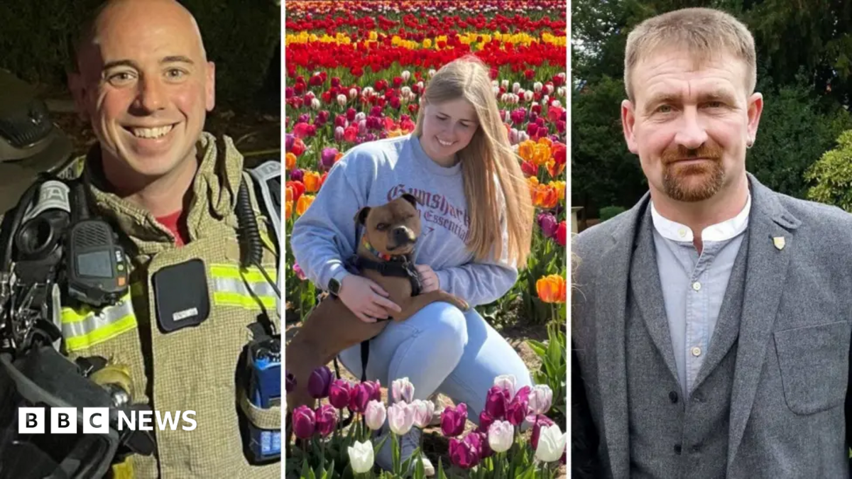 Bicester Motion fire: Town mourns firefighters and father lost - BBC News