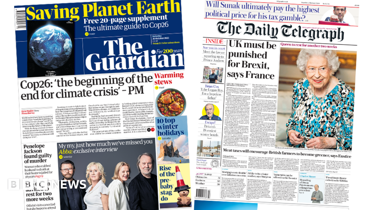 Newspaper headlines: 'Last chance' to save Earth, and UK 'must be ...