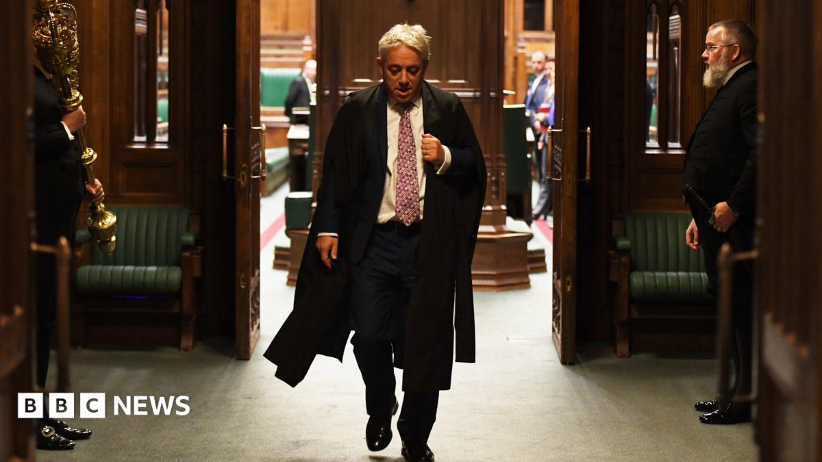 John Bercow steps down as Commons Speaker - BBC News