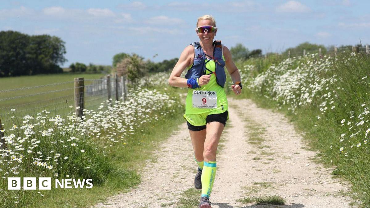 Sussex cancer survivor tackles gruelling 100-mile run - BBC News