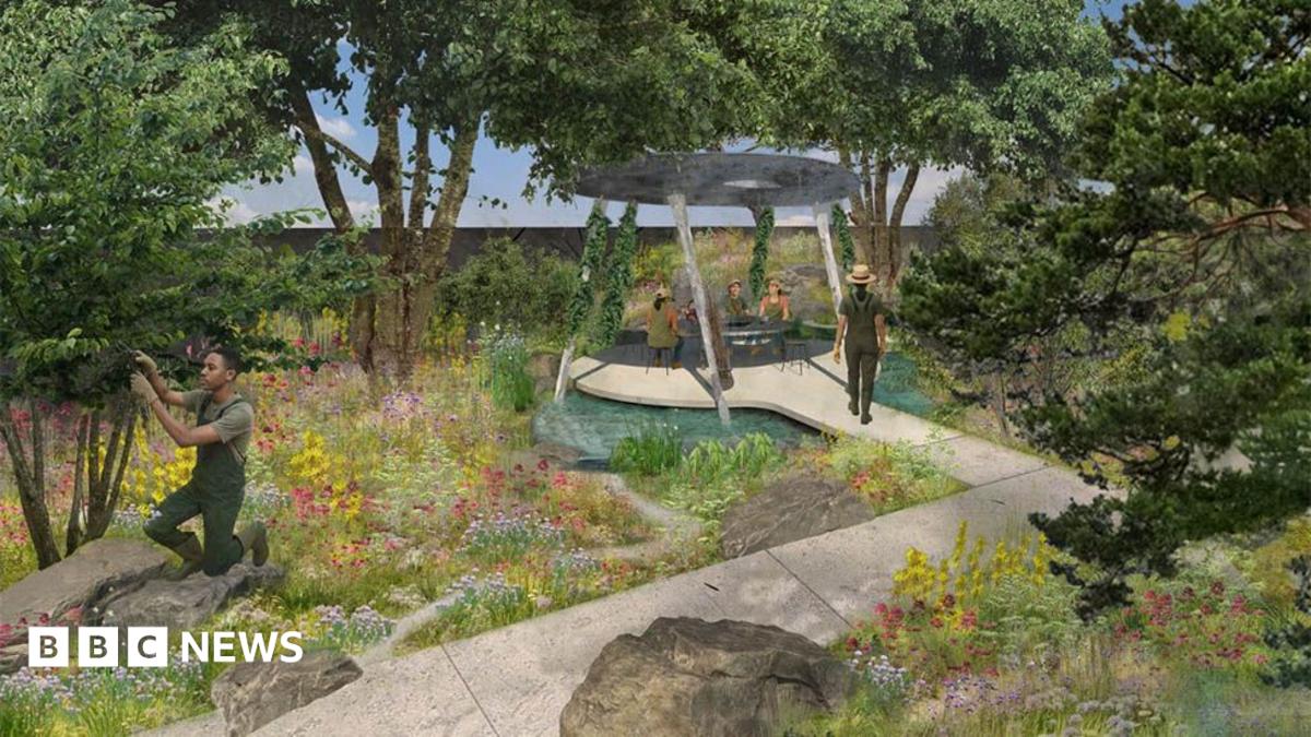 Show garden offers 'first glimpse' of Eden Project Morecambe - BBC News