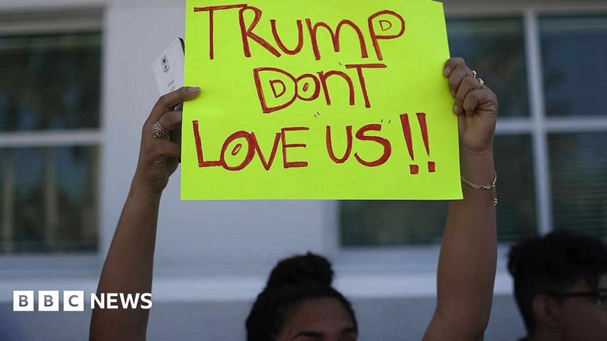 The Trump resistance movement builds - BBC News