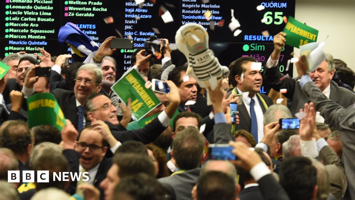 Brazil impeachment: Vote deals new blow to Rousseff - BBC News
