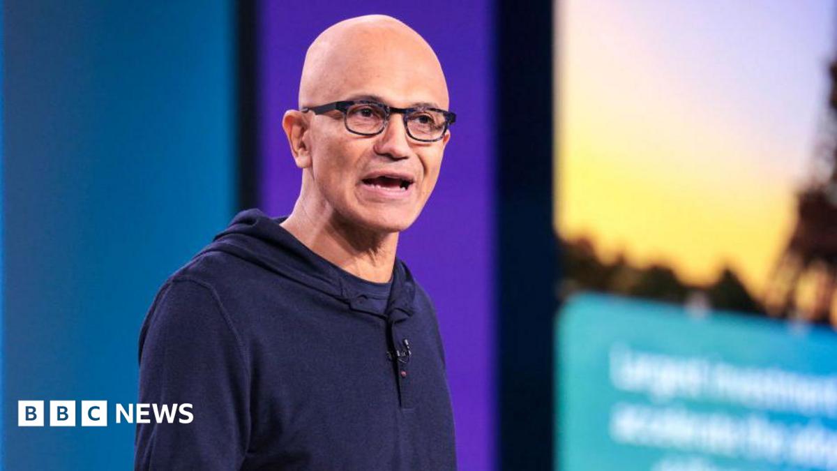 Microsoft boss gets 63% pay rise despite asking for reduction - BBC News