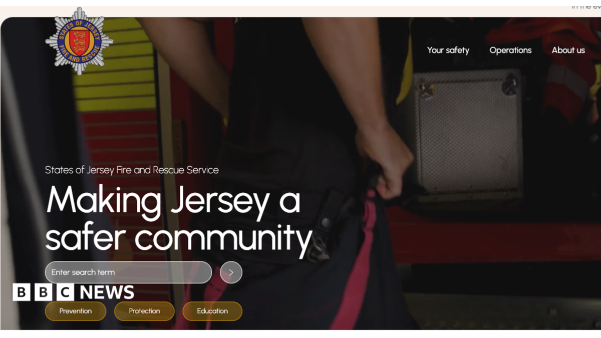 Jersey Fire and Rescue Service launches new website - BBC News
