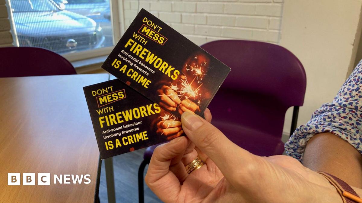 Fireworks 'consequences cards' handed out in Bradford - BBC News