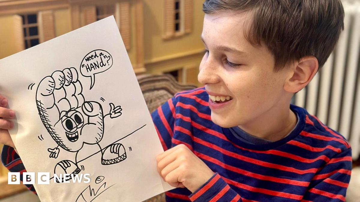 Bristol autistic teen illustrates new B. Ware children's book - BBC News