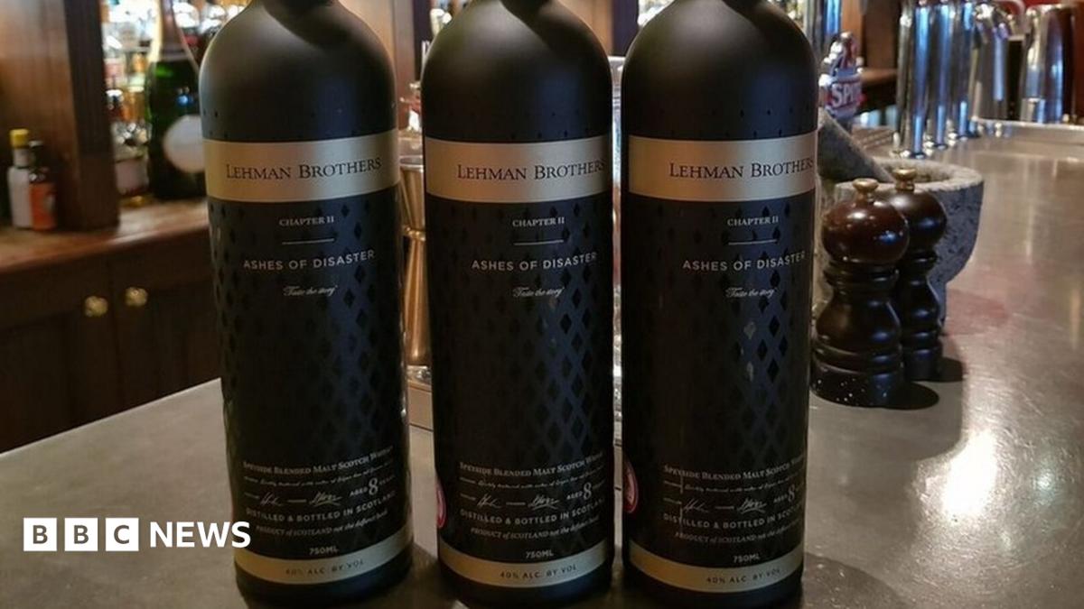 The whiskey toasting the demise of Lehman Brothers bank - BBC News