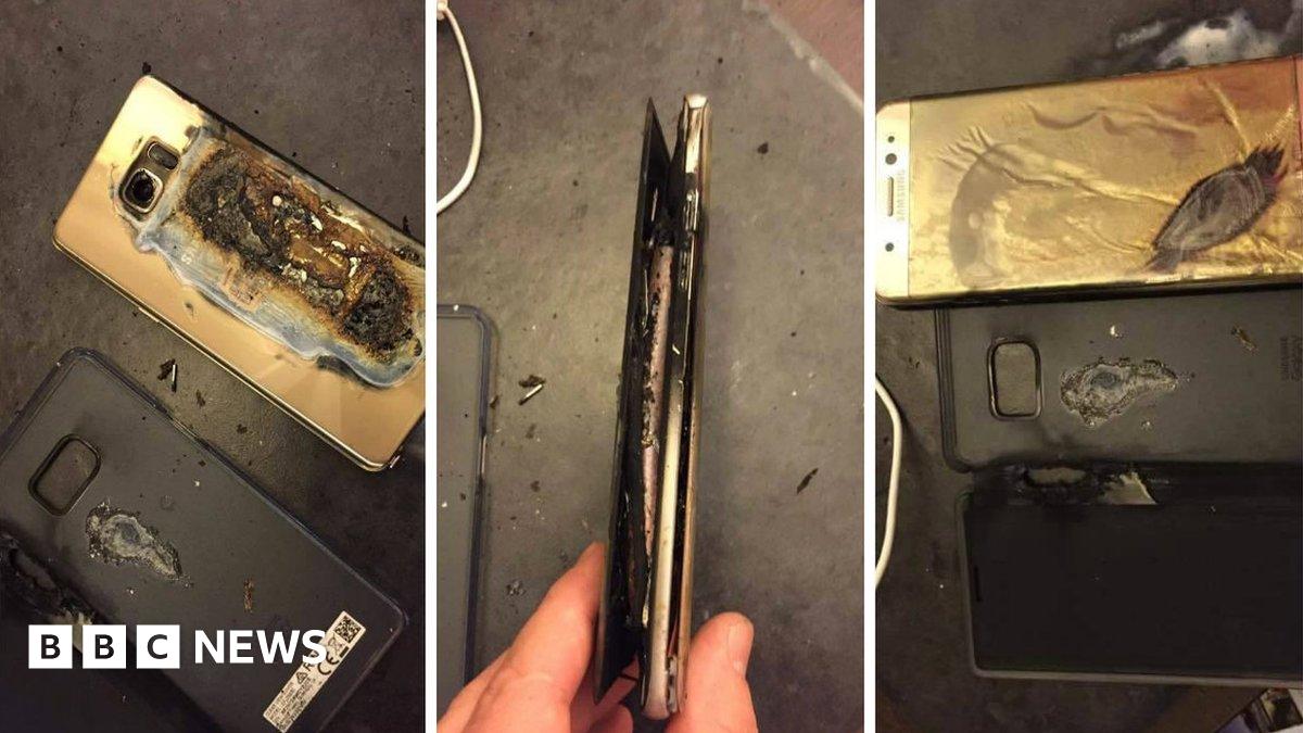 Samsung Galaxy Note 7 catches fire in Highlands hotel room - BBC News