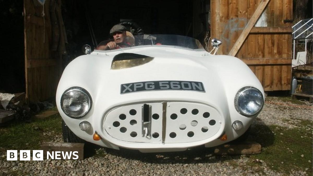The man fighting cancer by building car - BBC News