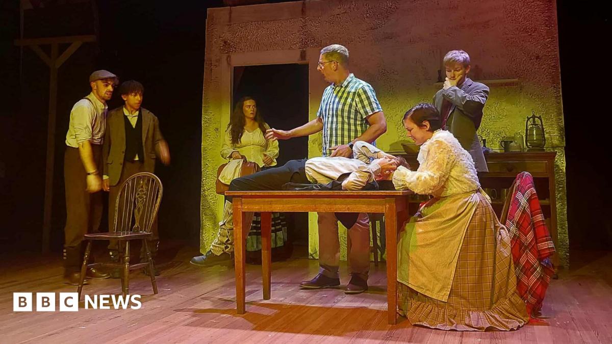 Curtain to rise on young actor's debut play about Manx miners - BBC News