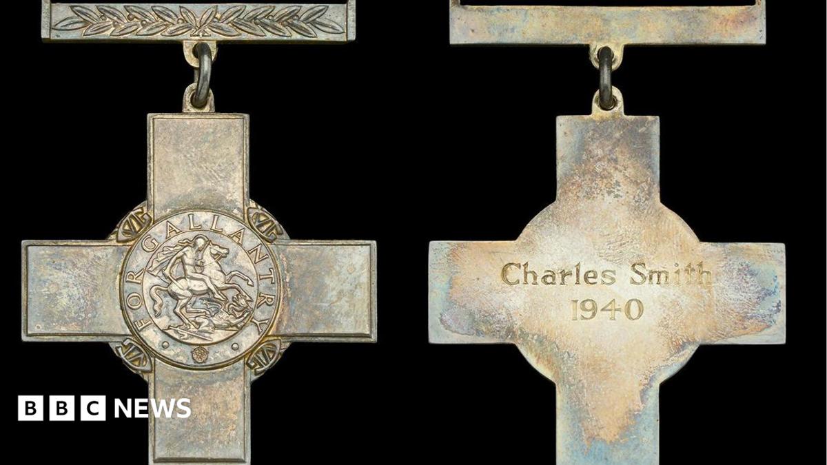 Miner's George Cross to be sold at auction - BBC News