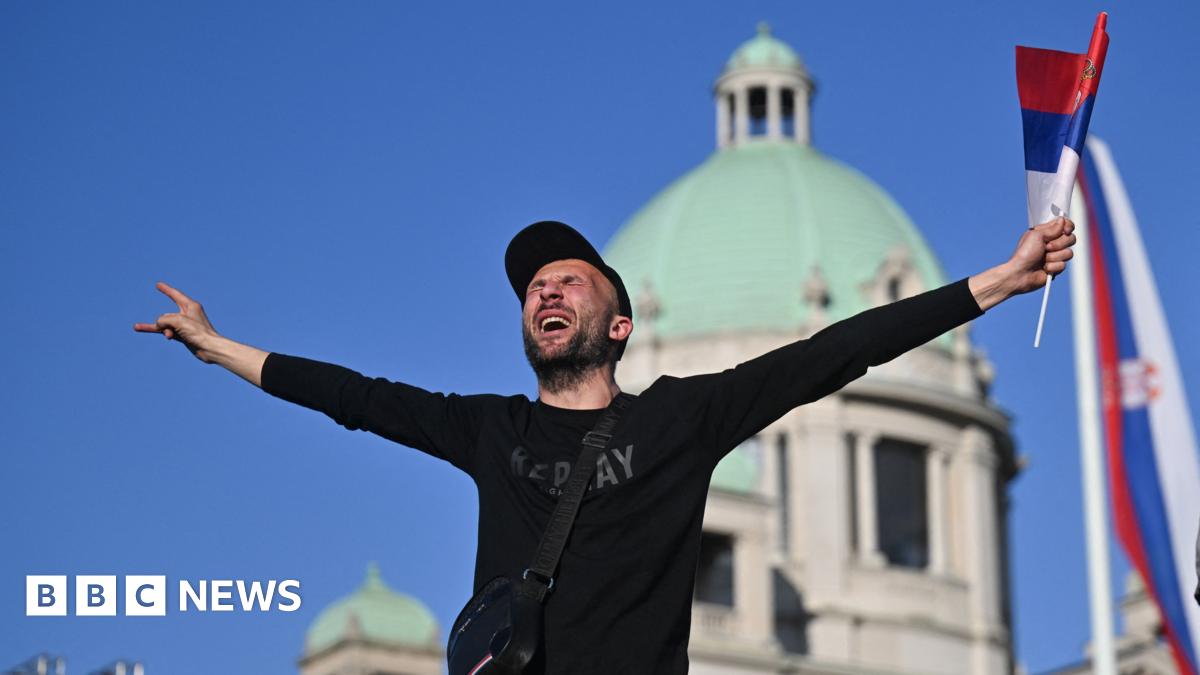 Thousands attend pro-Serbia government rally after months of unrest ...