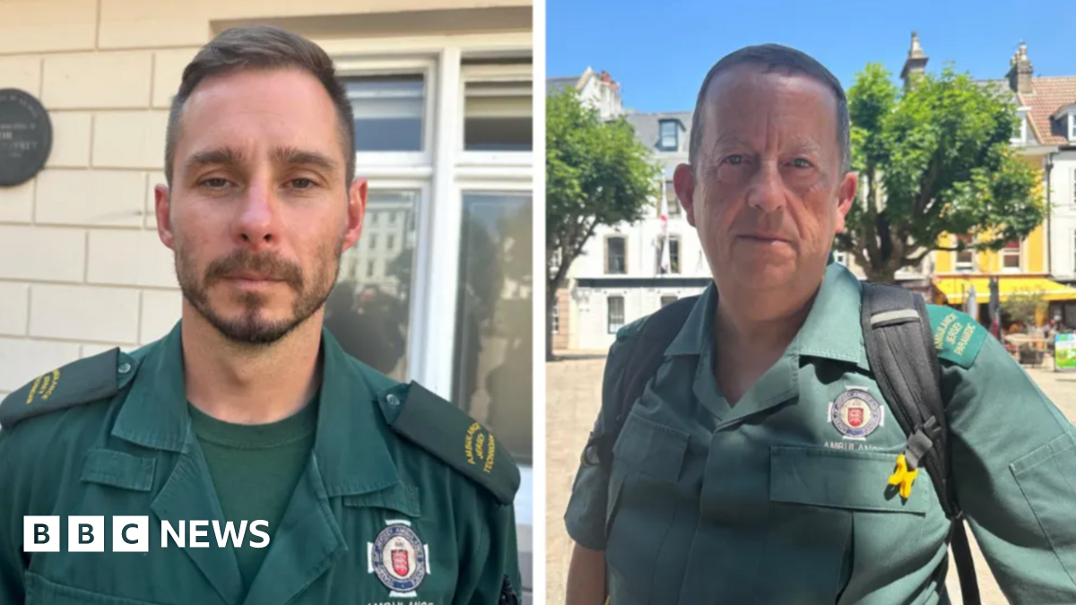 Jersey fund for suspended paramedics swells to £43,000 - BBC News